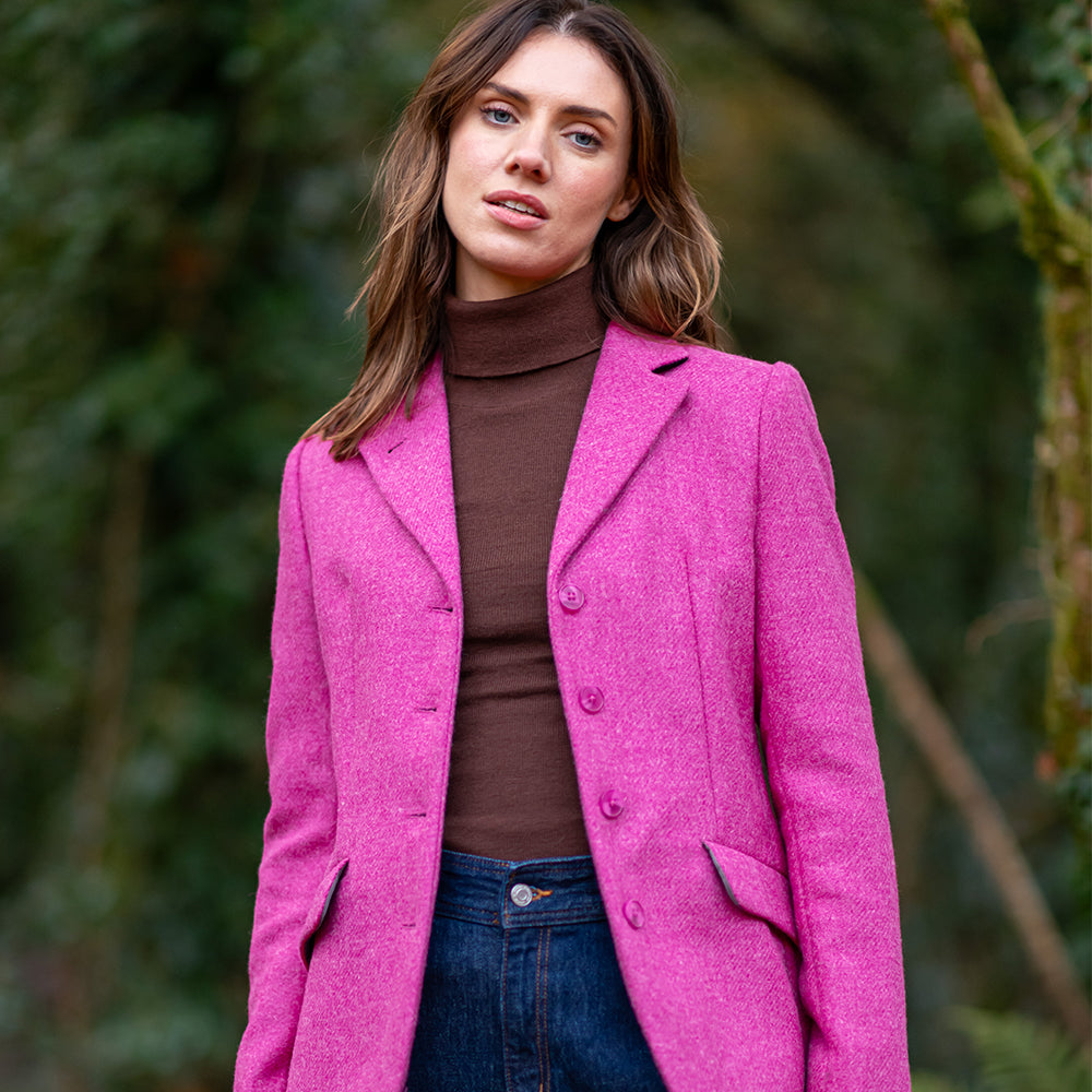 Triona Design | Pink Fiadh Donegal Tweed Jacket