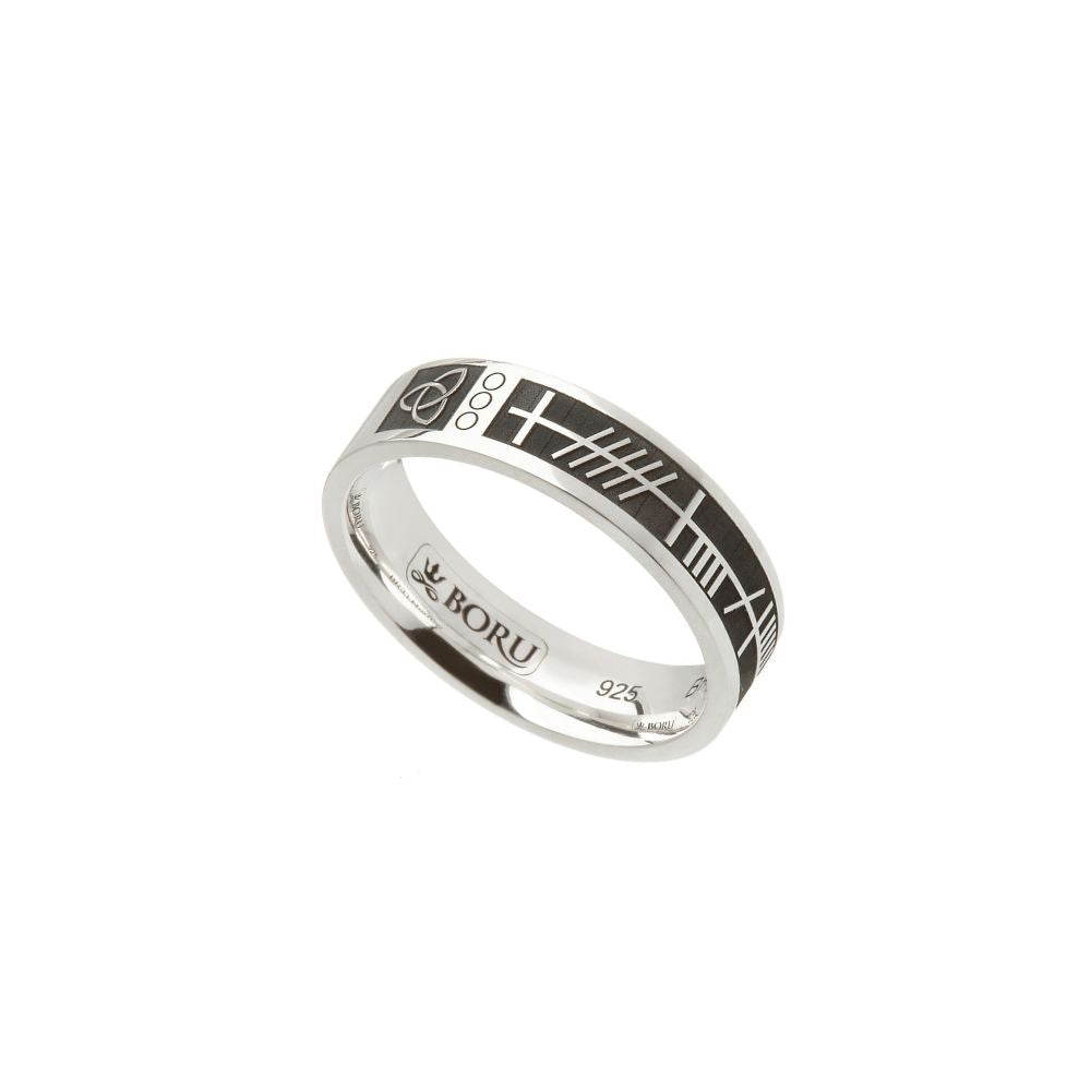Sterling Silver Soulmate Ogham Ring – Triona Design